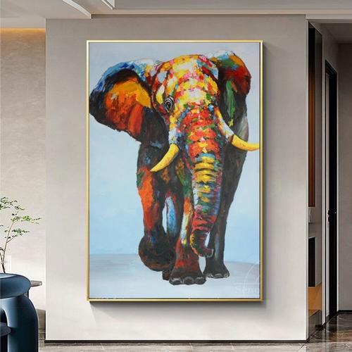 Jual lukisan minimalis gajah pop art - 80x120+bingkai - Kab. Bandung ...
