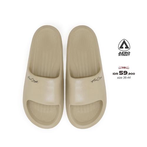 Promo Aerostreet 36-44 Ceilo Krem - Sandal Selop Pria Wanita AABAA - 40 ...