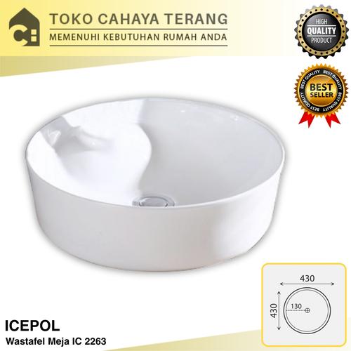 Jual Wastafel Meja Bulat Icepol IC 2263 Body Only / Wastafel Cuci ...