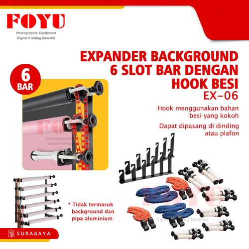 Promo Expander Background Kerekan Manual 6 Slot Bar Dengan Hook Besi EX-06 Cicil 0% 3x - Kota ...