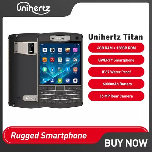 Jual Unihertz Titan QWERTY IP67 Android 10 6GB + 128GB NFC 6000mAh ...