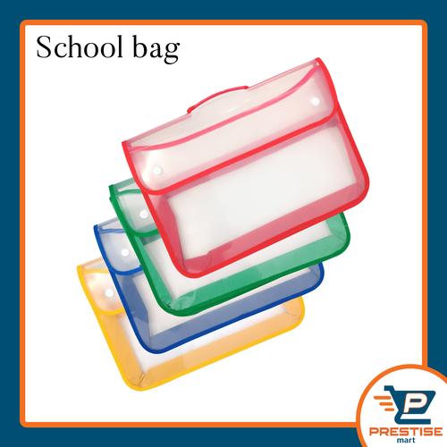 Jual SCHOOL BAG Tas Folder File Map Dokumen Model Transparan HQ untuk ...