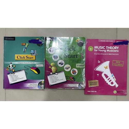 Jual Click start 3 and 7, music theory grade 1 - Click start 7 ...