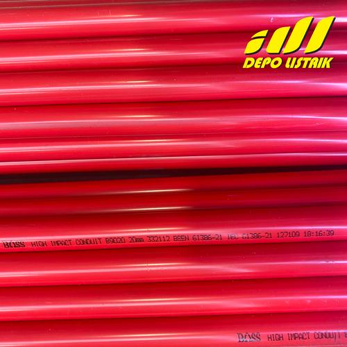 Jual Pipa Boss Merah 20mm / Pipa Listrik/ Pipa conduit - PIPA MERAH ...