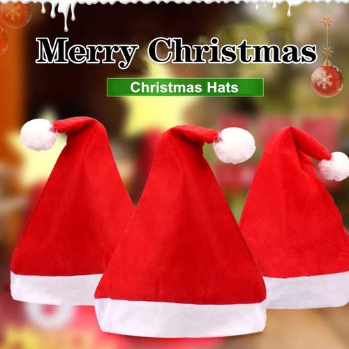Jual Topi Natal All Size Topi Santa Claus Dewasa & Anak Anak Christmas ...
