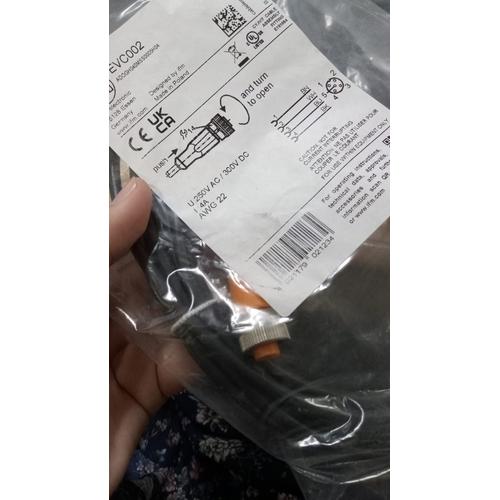 Jual CONNECTOR IFM EVC002 CONECTOR 4P 4CABLE CONECTOR 4PIN M12 CONECTOR ...