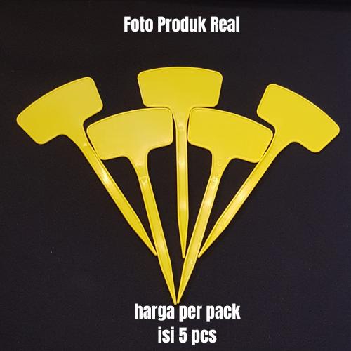 Jual label tanaman name tag penanda tancap stik kecil 20cm 118 - Kuning ...