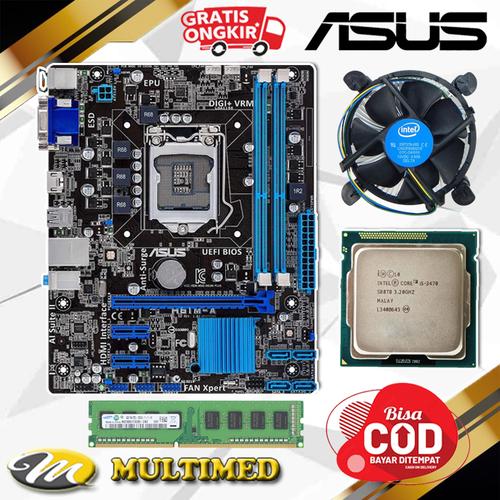 Jual Paket Mainboard 1155 H61 Ddr3 + Core i5 3470 + FAN + RAM 4GB - Mobo Pegatron - Kota Bekasi ...