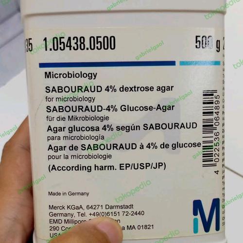Jual Sabouraud Dextrose Agar 4% Merck 1.05438.0500 Brand: Merck Berat ...