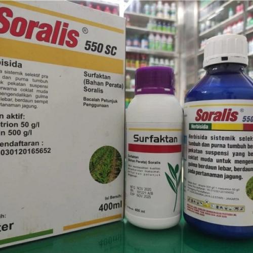 Jual Herbisida SORALIS 500SC kemasan 1L plus SURFAKTAN 400ml - Kota ...
