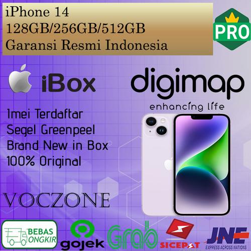 Jual (IBOX) iPhone 14 Garansi Resmi IBOX DIGIMAP TAM - 128GB, Purple ...