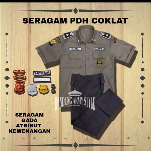 Jual seragam pdh security 2021/2022 Seragam security terbaru / Seragam ...