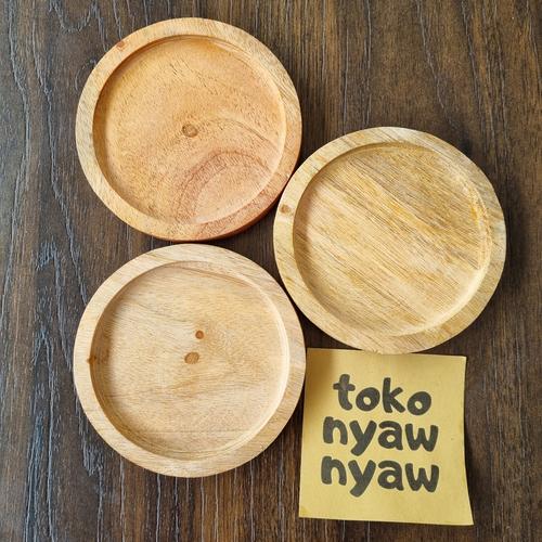 Jual Coaster Bulat Tepi / Tatakan Gelas Kayu / Properti Foto Wooden ...