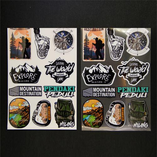 Jual stiker motor aesthetic sticker pack pegunungan/pemandangan/gunung ...