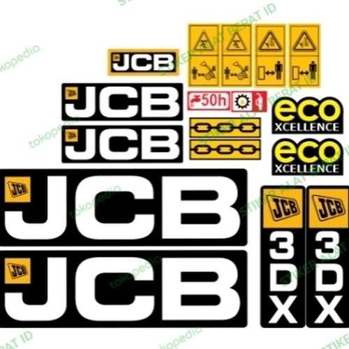 Jual Stiker JCB 3DX - Kota Tangerang - STIKER ALAT BERAT ID | Tokopedia