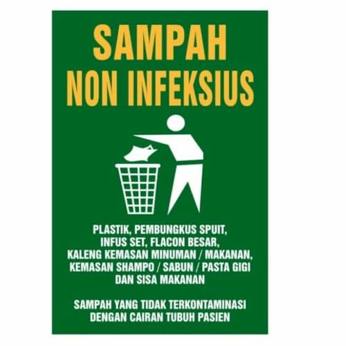 Jual Stiker SAMPAH NON INFEKSIUS 10X15CM SIGN RAMBU K3 - Jakarta Utara ...