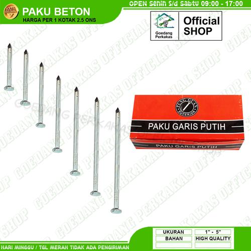 Jual Paku Beton DN Garis Putih Kotak 1" - 5" Inch Paku Tembok - 1" - Jakarta Utara - Goedang ...