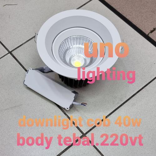 Jual downlight cob 4000k 40watt 40w / ceiling plafon 40 watt natural 220v - Jakarta Barat - UNO ...