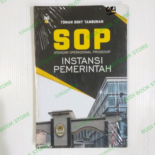 Jual BUKU SOP STANDAR OPERASIONAL PROSEDUR INSTANSI PEMERINTAH - TOMAN ...