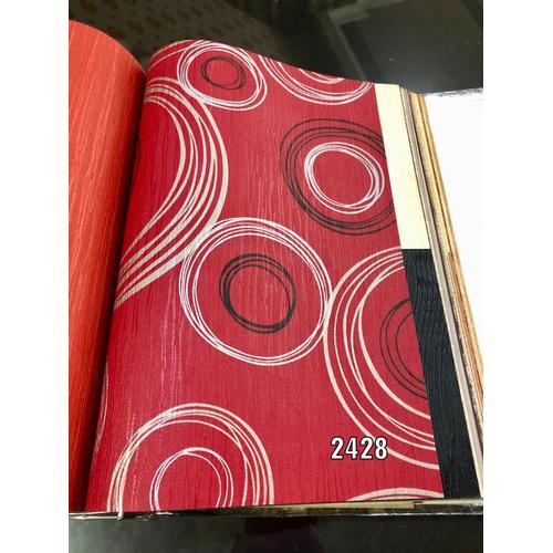 Jual WALLPAPER DINDING BULAT LINGKARAN MERAH COKLA CREAM KING - Kota ...