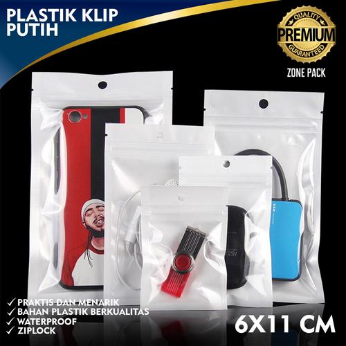 Jual Plastik Klip Putih 6X11CM | Ziplock Putih Susu | Plastik Aksesoris ...