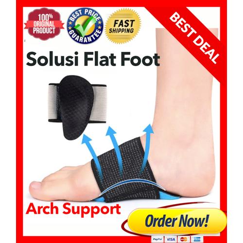 Jual Insole flat foot NEW/ Velcro Arch corrector support / solusi kaki ...
