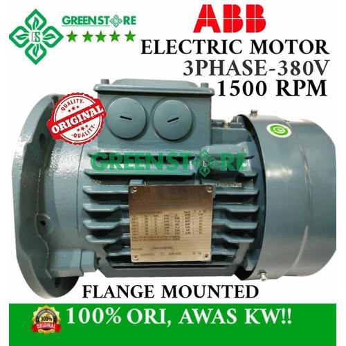 Jual ABB MOTOR IE2 HIGH EFFICIENCY 0.75KW-1HP M2BAX80MB4 4POLE 3PHASE B5 - Jakarta Pusat - toko ...