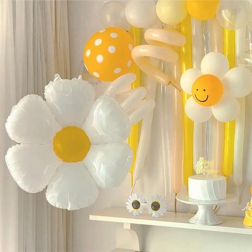 Jual Balon Foil Bunga Putih JUMBO | Balon Bunga Daisy JUMBO - Jakarta ...