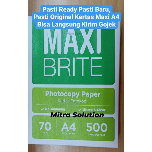 Jual kertas maxi a4 kertas HVS 70 gr - Kota Banjarmasin - Mitra Solution Banjar | Tokopedia