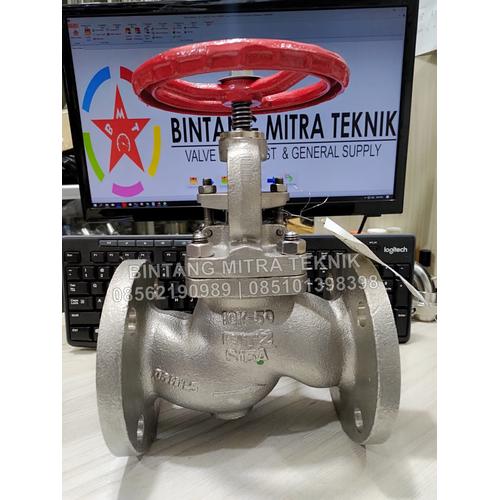 Jual GLOBE VALVE KITZ STAINLESS SS304 JIS10K 2" FIG. 10UPAT - Kota Bandung - BINTANG MITRA ...