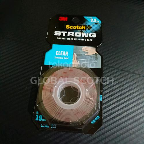 Jual Double Tape 3M Scotch Strong Clear Transparan Mounting 410-S19 3.3kg - Kota Tangerang - EL ...