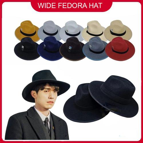 Jual TOPI FEDORA HAT PANAMA FEDORA TOPI PANTAI PRIA LEBAR - ABU MUDA ...