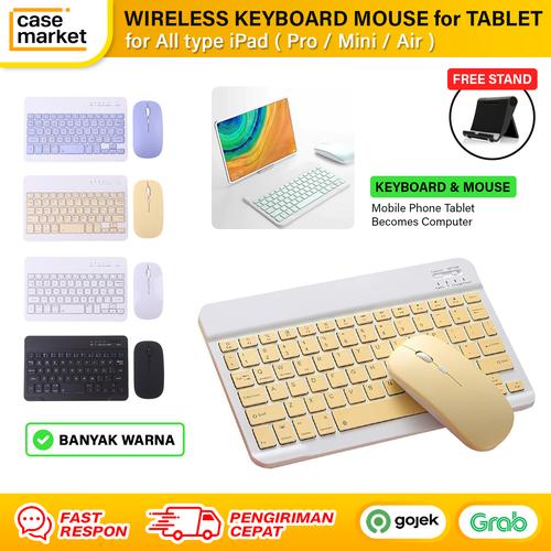 Jual iPad Pro Mini Air 2 3 4 5 6 7 8 9 Wireless Keyboard Mouse Set ...