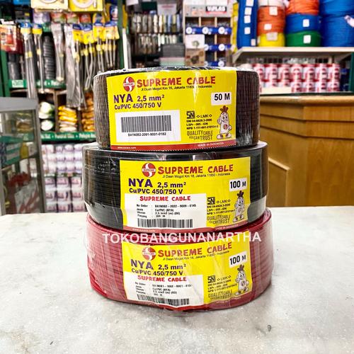 Jual 50 Meter Kabel Supreme NYA 2,5 mm2/Kabel Listrik Kawat/Tembaga/Engkel - Kota Surabaya ...