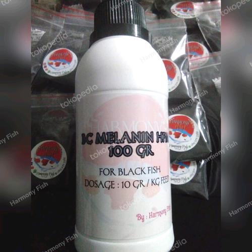 Jual BC MELANIN HFM 100GR BUBUK Vitamin Pigmen Hitam Black Ikan Koi ...