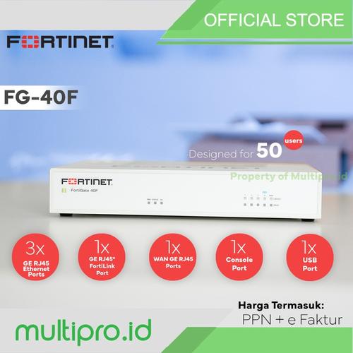 Promo Fortinet Fortigate FG-40F (UTM Bundle License 24x7 and NBD-RMA ...