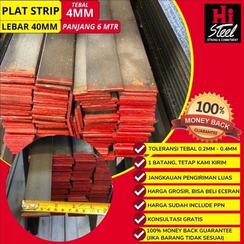 Jual Plat Strip 4mm X 4cm X 6m - Kota Bekasi - Hi Steel Jakarta - Pusat ...