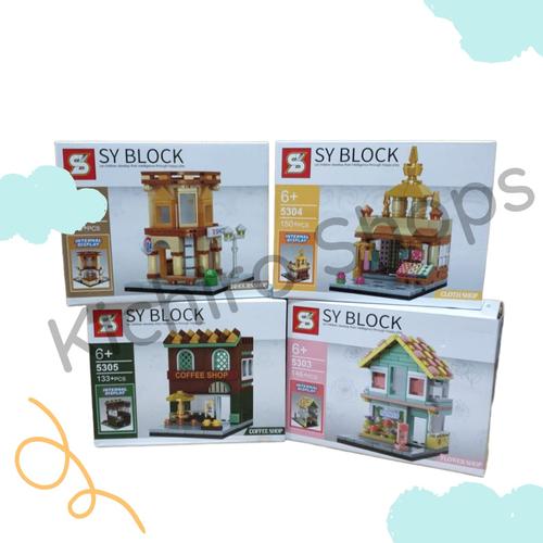Jual Mainan Anak Lego SY Block Coffee Shop Mini Toko Cafe Mini-Kichiro ...