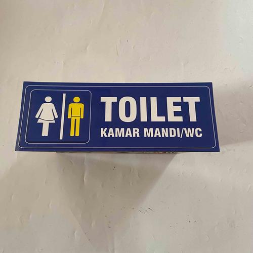 Jual Stiker Toilet, Sticker Toilet Waterproof, Sticker nama Ruangan ...