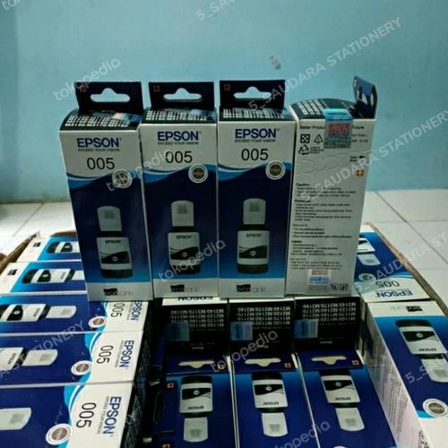 Jual TINTA EPSON 005 BLACK/CYAN/YELLOW/MAGENTA ORIGINAL - Biru ...