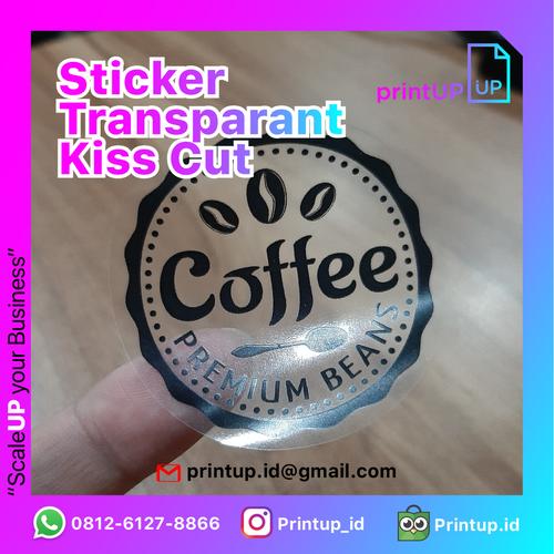 Jual Cetak Stiker Label TRANSPARANT Kemasan Makanan Minuman UMKM ...