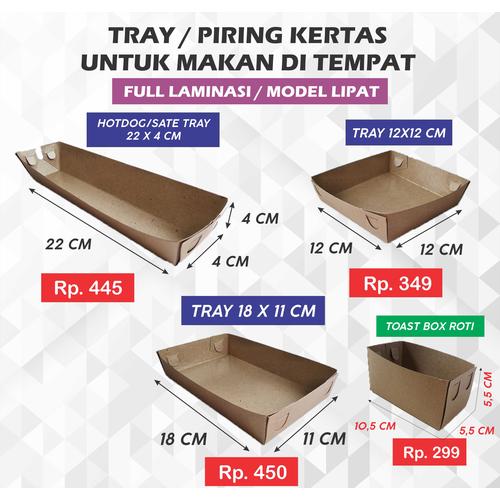 Jual TRAY PAPER / PIRING KERTAS / KERTAS WADAH MAKAN DINE IN / WADAH ...