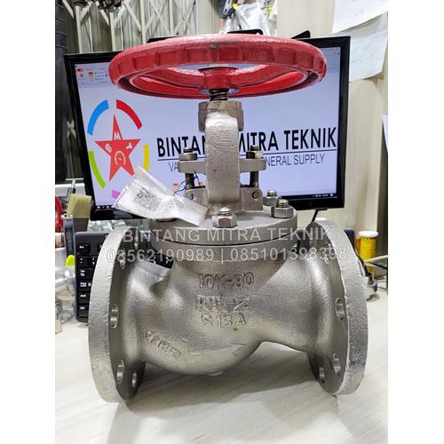 Jual GLOBE VALVE KITZ STAINLESS SS304 JIS10K 3" FIG. 10UPAT - Kota Bandung - BINTANG MITRA ...