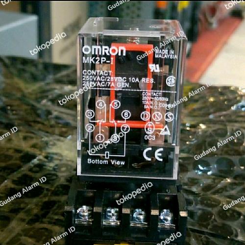 Jual RELAY MK2P-I OMRON RELAY+SOKET MK2P-I 8 PIN 220V/24VAC - Jakarta ...