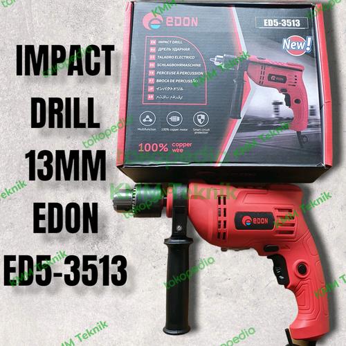 Jual MESIN BOR BETON 13MM EDON ED5-3513 IMPACT DRILL TEMBOK KAYU BESI ...