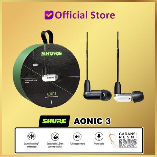 Promo Shure Aonic 3 Sound Isolating Earphones Aonic3 SE31BA SE31 SE 31 ...