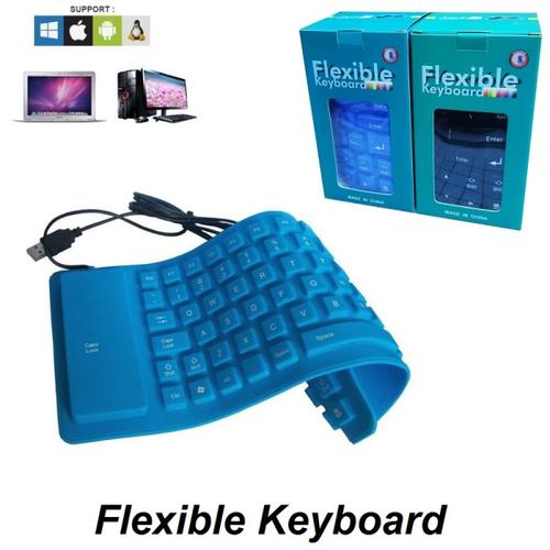 Jual Keyboard External USB Flexible Karet USB Keyboard Laptop Komputer ...