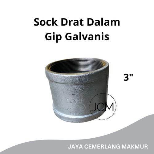 Jual Sock Drat Dalam Galvanis Besi 3" Inch GIP / Socket / Sok Drat ...
