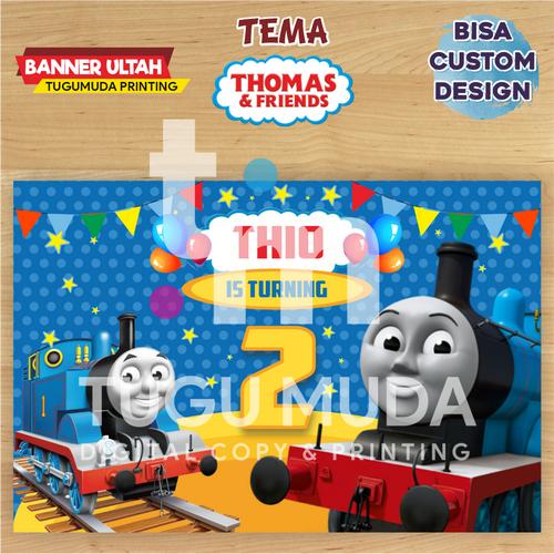 Jual Cetak Banner|Backdrop|Spanduk Ultah/Ulang Tahun Anak - THOMAS ...