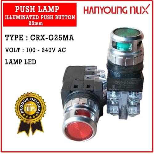 Jual Push Button Hanyoung CRX-G25MA Illuminated Push Lamp CRX G25 25mm ...